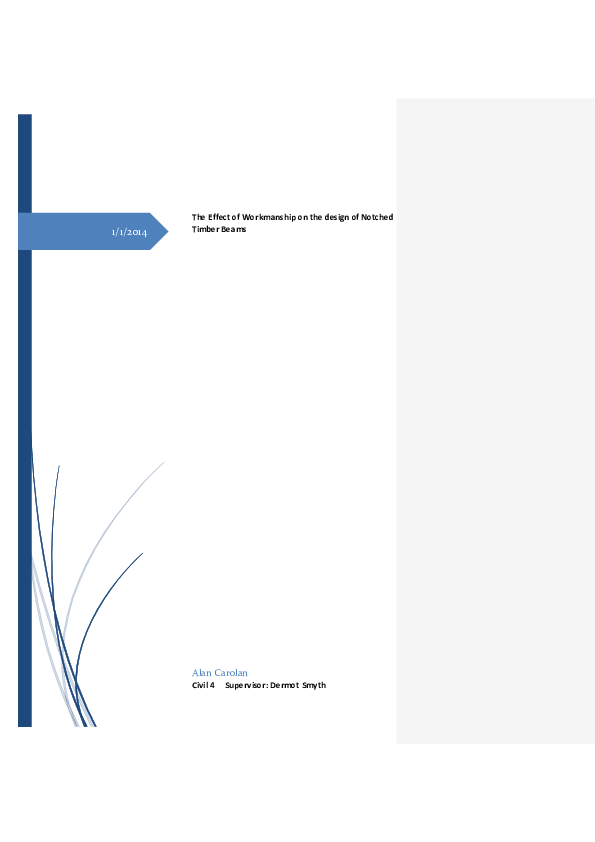 Pdf The Effect Of Workmanship On The Design Of Notched Timber Beams