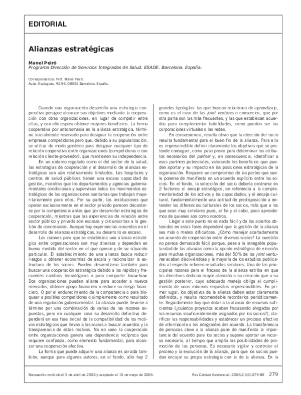 (PDF) Alianzas estratégicas