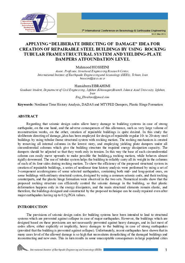 (PDF) Applying “Deliberate Directing of Damage” Idea for Creation of ...