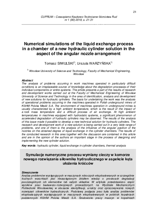 (PDF) Numerical simulations of the liquid exchange process in a chamber ...