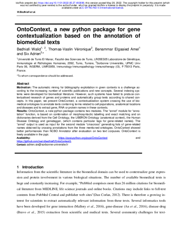 (PDF) OntoContext, a new python package for gene contextualization ...