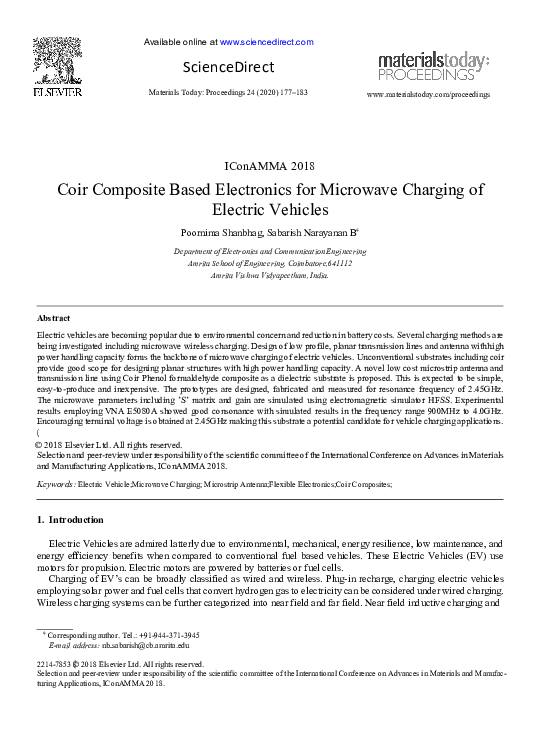 (PDF) Coir Composite Based Electronics for Microwave Charging of ...