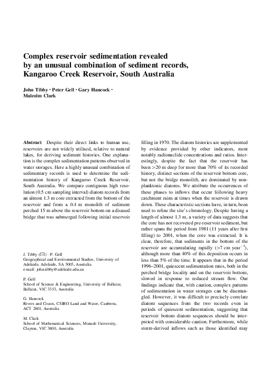 (PDF) Complex reservoir sedimentation revealed by an unusual ...