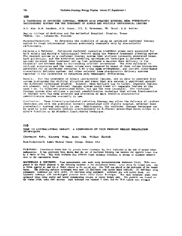 (PDF) A comparison of optimized conformal therapy with standard ...