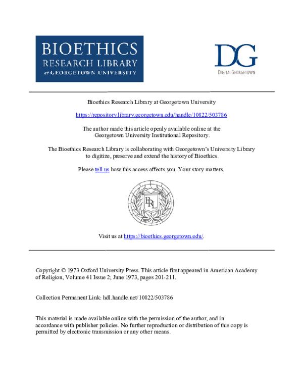 (PDF) A Historical Perspective on Selective Conscientious Objection