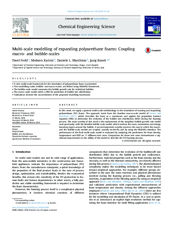 Multi-scale modelling of expanding polyurethane foams: Coupling macro ...