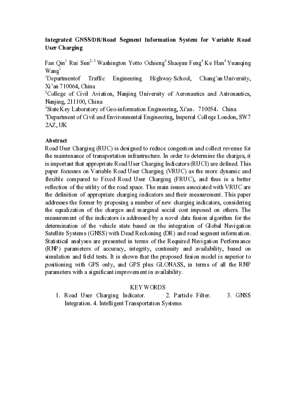 (PDF) Integrated GNSS/DR/road segment information system for variable ...