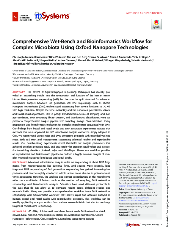 (PDF) Comprehensive Wet-Bench and Bioinformatics Workflow for Complex Microbiota Using Oxford ...