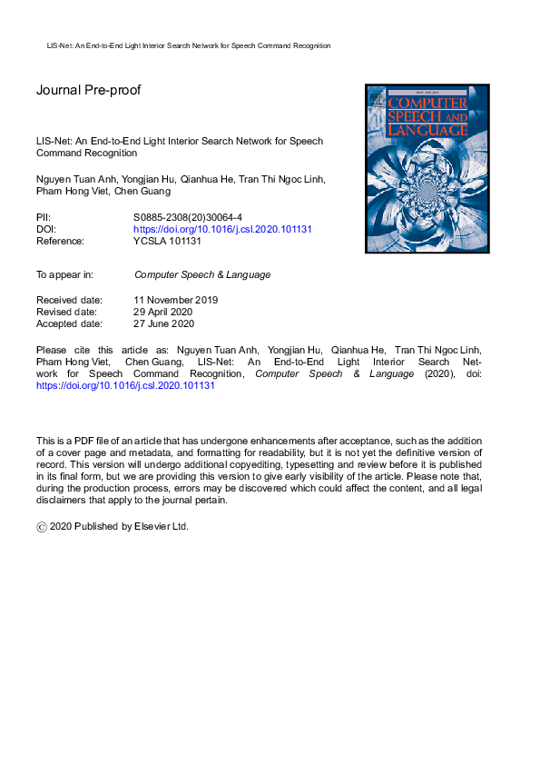 (PDF) LIS-Net: An end-to-end light interior search network for speech ...
