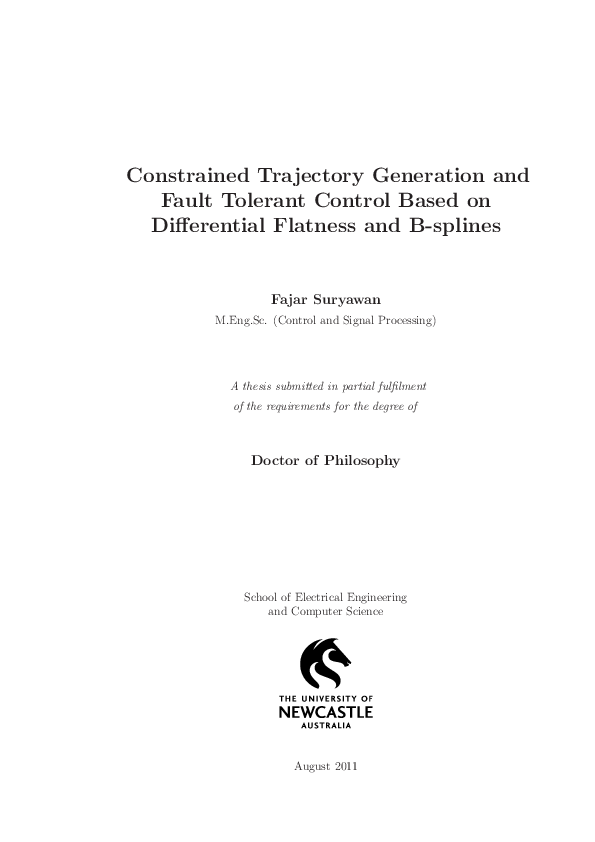 Pdf Constrained Trajectory Generation And Fault Tolerant Control Based On Differential