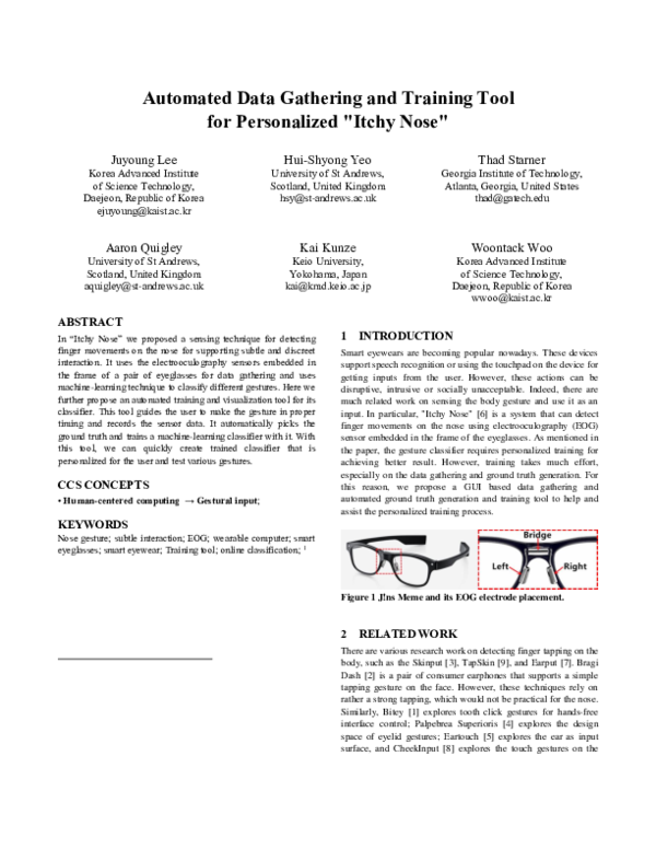 (PDF) Automated Data Gathering and Training Tool for Personalized ...