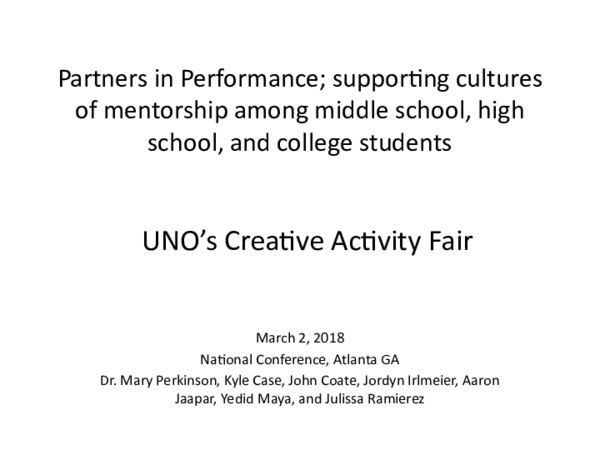 (PPT) Partners in Performance