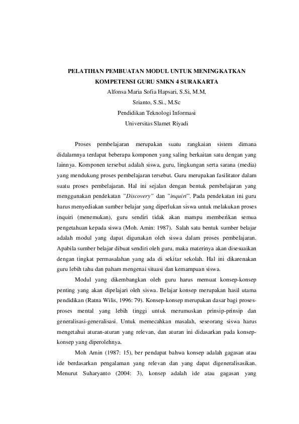 (PDF) Pelatihan Pembuatan Modul Untuk Meningkatkan Kompetensi Guru SMKN ...