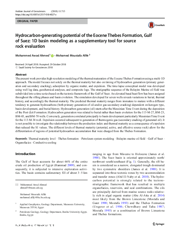 (PDF) Hydrocarbon-generating potential of the Eocene Thebes Formation ...