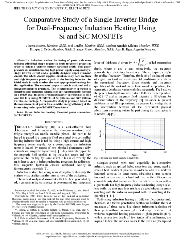 (PDF) Comparative Study of a Single Inverter Bridge for Dual-Frequency ...