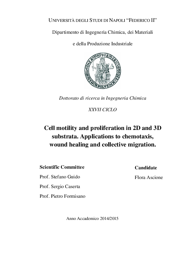 (PDF) Cell motility and proliferation in 2D and 3D substrata ...