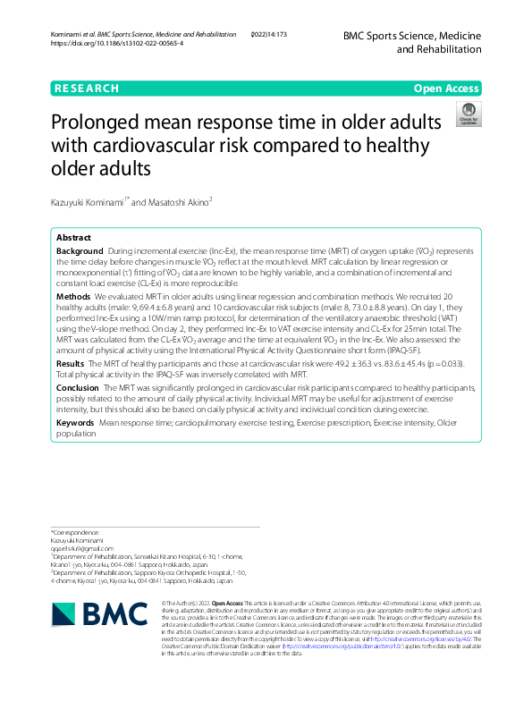 (PDF) Prolonged mean response time in older adults with cardiovascular ...