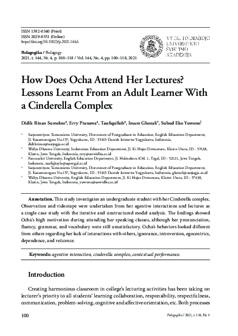 (PDF) Ocha's Lecture Attendance and Learning Insights