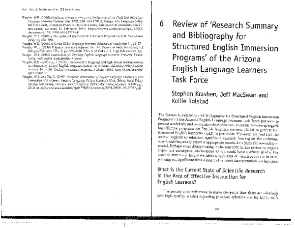 (PDF) Structured English Immersion Programs ' of the Arizona | Jeff ...