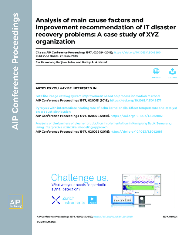 (PDF) Analysis of main cause factors and improvement recommendation of ...