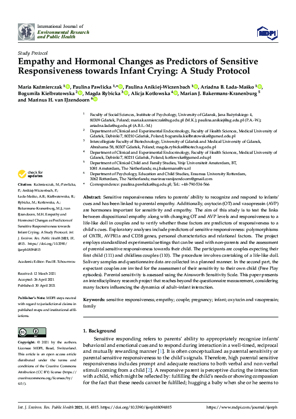 (PDF) Empathy and Hormonal Changes as Predictors of Sensitive ...