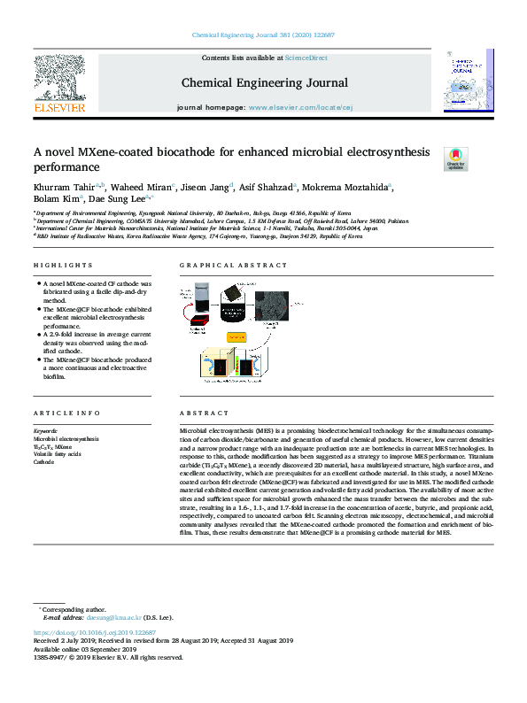 (PDF) A novel MXene-coated biocathode for enhanced microbial ...