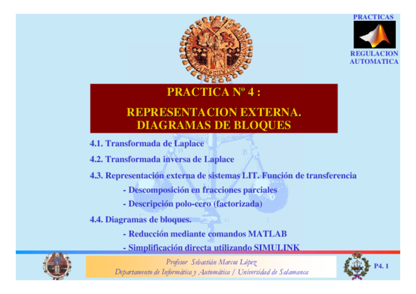 (PDF) Transformada laplace Bloques matlab simulink
