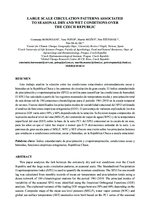 (PDF) Large Scale Circulation Patterns Associated to Heavy ...