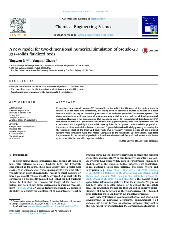(PDF) A new model for two-dimensional numerical simulation of pseudo-2D ...