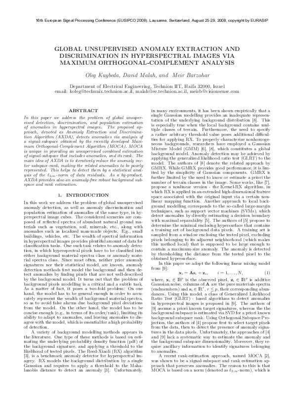 (PDF) Global unsupervised Anomaly Extraction and Discrimination in ...