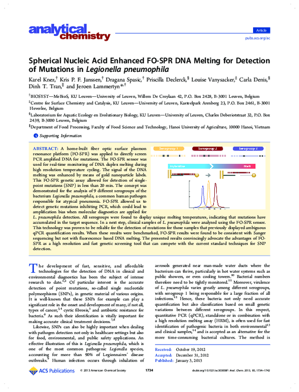 (PDF) Spherical Nucleic Acid Enhanced FO-SPR DNA Melting for Detection of Mutations in ...