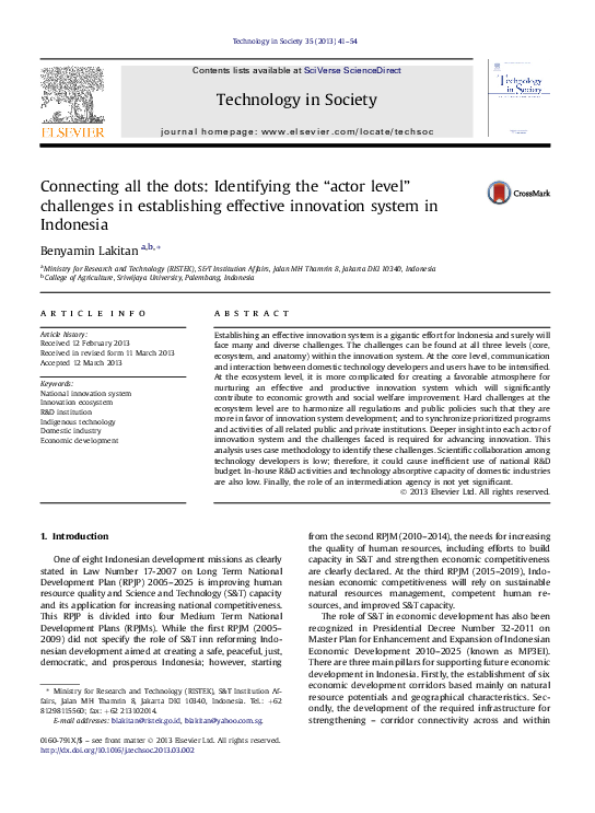 (PDF) Connecting all the dots: Identifying the “actor level” challenges ...