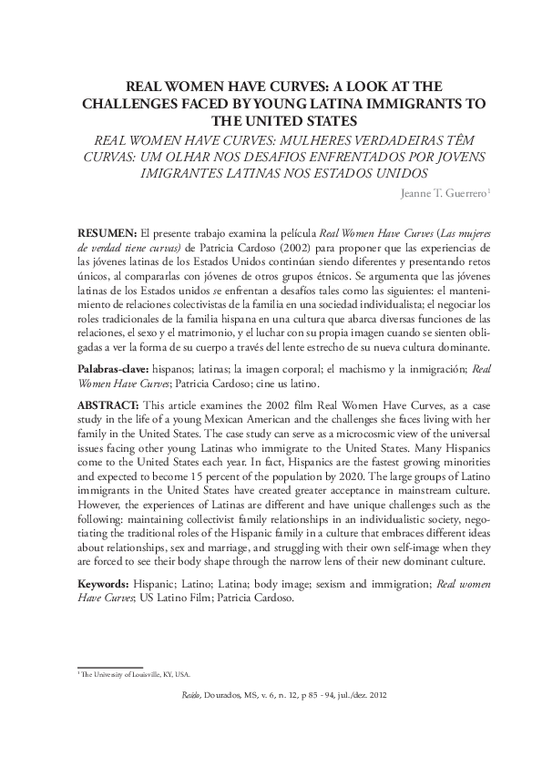 (PDF) Real women have curves: a look at the challenges faced by young ...