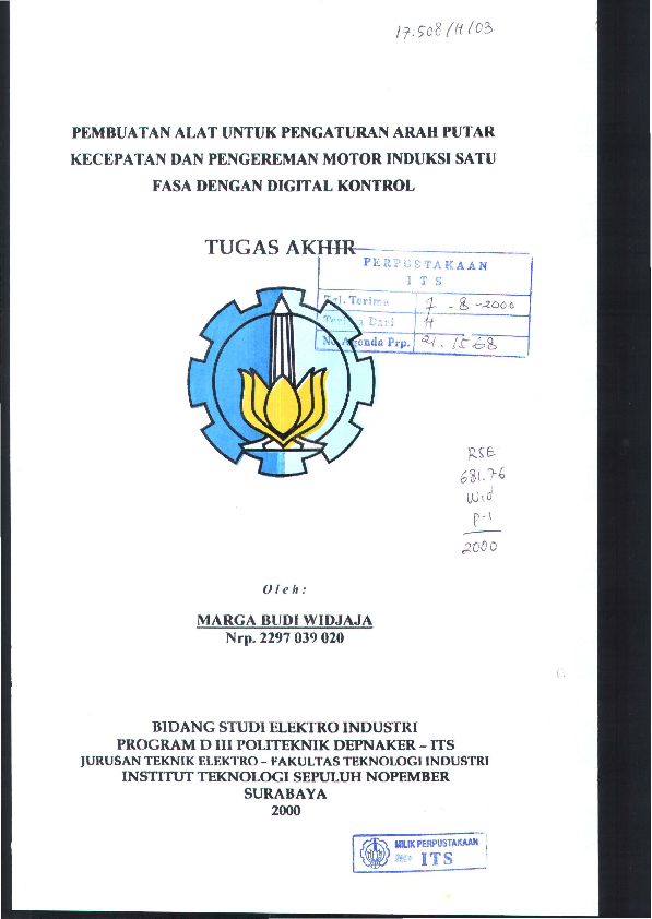 (PDF) Pembuatan Alat Untuk Pengaturan Arah Putar Kecepatan Dan ... (PDF) Pembuatan Alat Untuk Pengaturan Arah Putar Kecepatan Dan ...