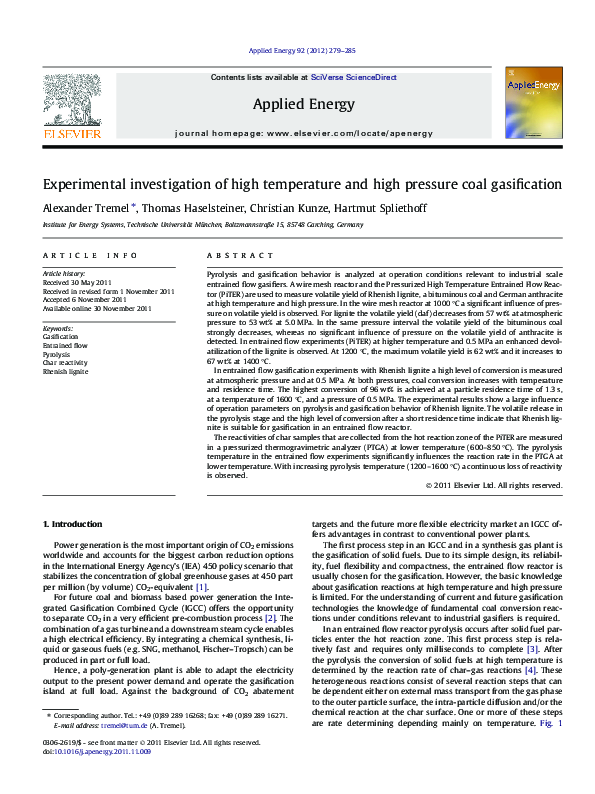 (PDF) Experimental investigation of high temperature and high pressure ...