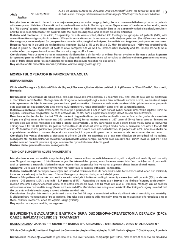 (PDF) Post-pancreaticoduodenectomy (Post-PD) gastric stasis: causes, clinical implications and ...