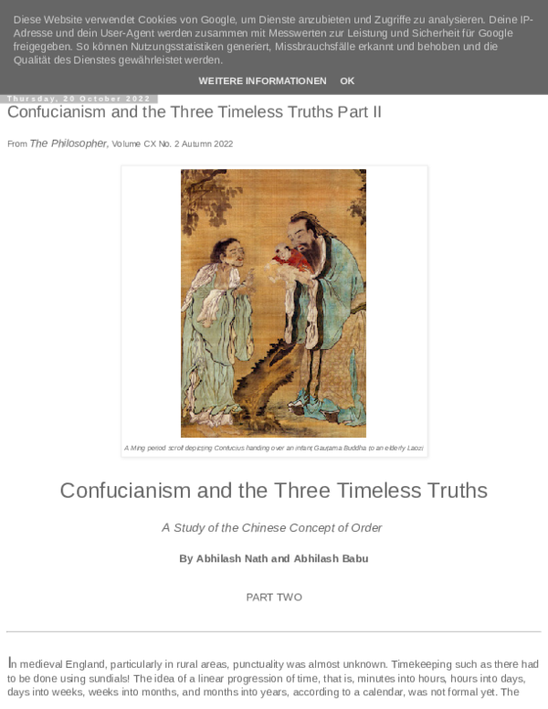 (PDF) Confucianism and the Three Timeless Truths Part II