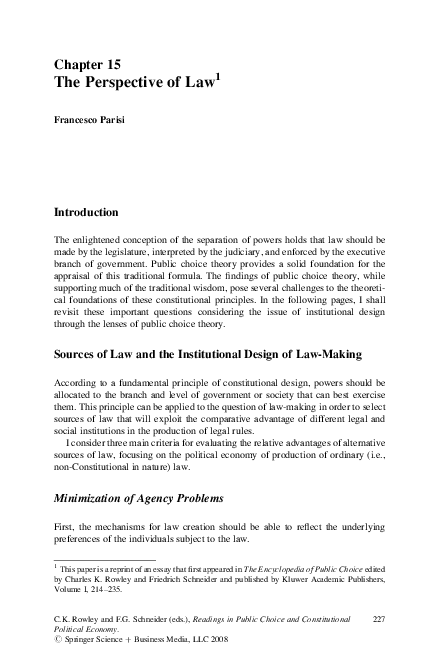 (PDF) The Perspective of Law