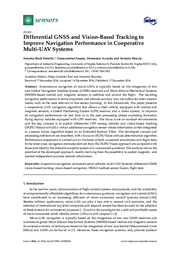 (PDF) Differential GNSS and Vision-Based Tracking to Improve Navigation Performance in ...