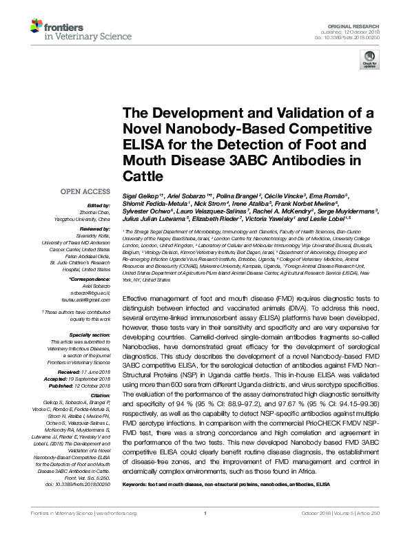 (PDF) Presentation_1_The Development and Validation of a Novel Nanobody ...