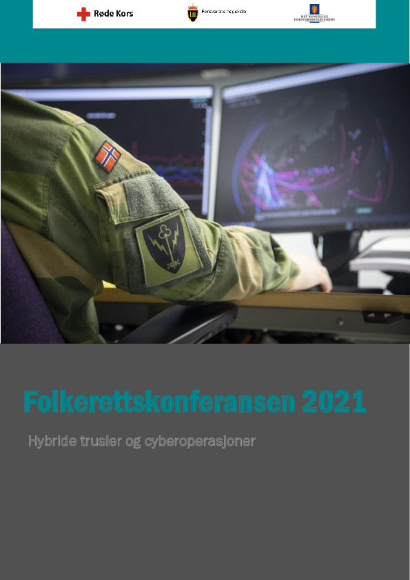 (PDF) Folkerettskonferansen 2021. Hybride trusler og cyberoperasjoner | cecilie Hellestveit ...