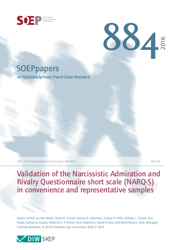 (PDF) Validation of the Narcissistic Admiration and Rivalry ...