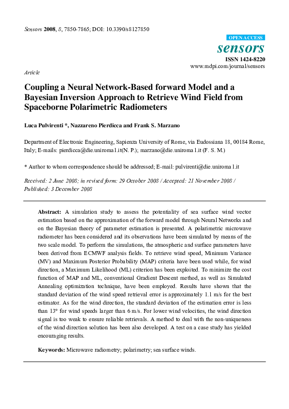 (PDF) Coupling a Neural Network-Based forward Model and a Bayesian ...