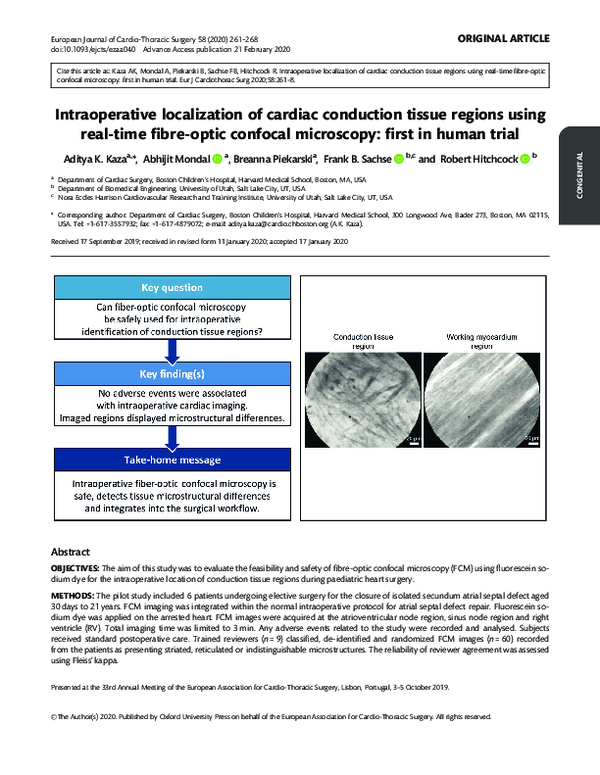 (PDF) Intraoperative localization of cardiac conduction tissue regions ...