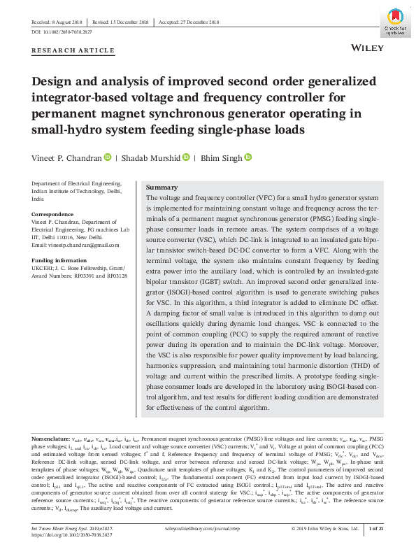 (PDF) Design and analysis of improved second order generalized ...