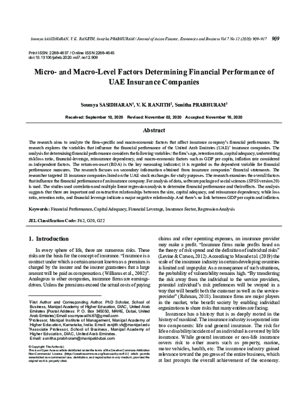 (PDF) Micro- and Macro-Level Factors Determining Financial Performance ...