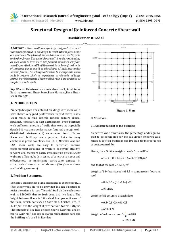 (PDF) Structural Design of Reinforced Concrete Shear wall