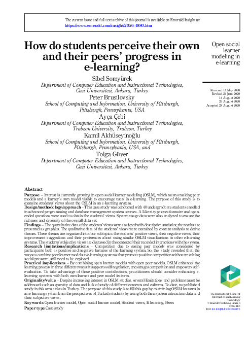 (PDF) How do students perceive their own and their peers' progress in e ...