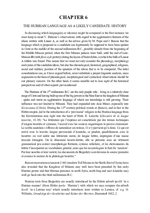 (PDF) The Decipherment of Minoan Linear A, Vol. I, Part I, Chapter 6 ...