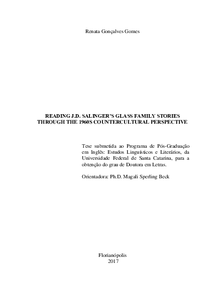 (PDF) Reading J.D. Salinger's Glass family stories through the 1960s ...